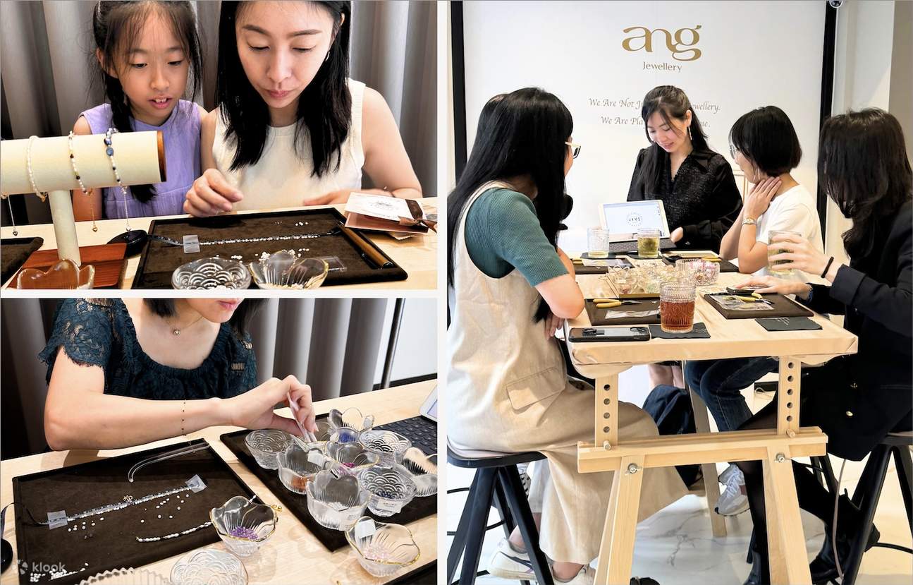 台北: ANG 嬉金坊 | 手作純銀戒指體驗 | 珍珠與寶石手鍊串製DIY - Klook 客路